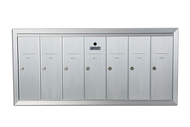 Standard 7 Door Vertical Mailbox Unit - Front Loading and Fully ...