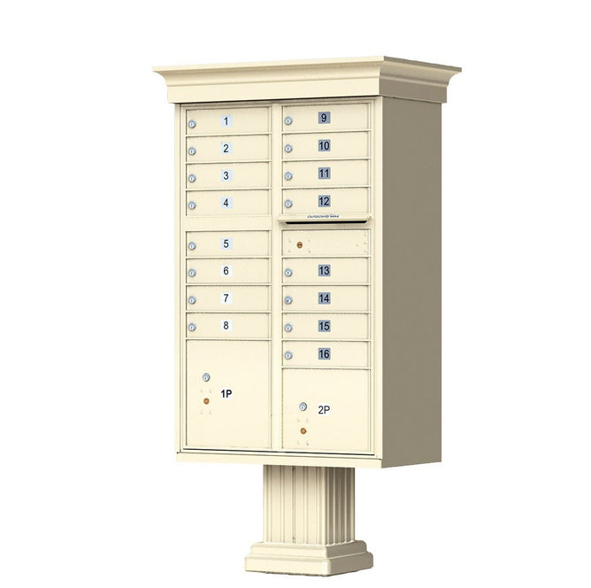 16 Tenant Door Standard Style CBU Mailbox (Pedestal Included) - Type 3 ...