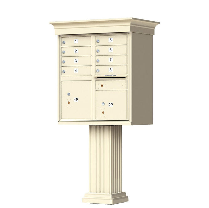 8 Tenant Door Standard Style CBU Mailbox (Pedestal Included) - Type 1 ...