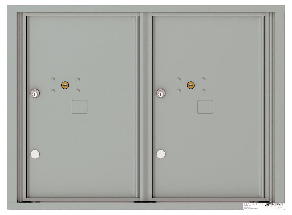 2 Parcel Doors Unit - 4C Wall Mount 6-High - 4C06D-2P