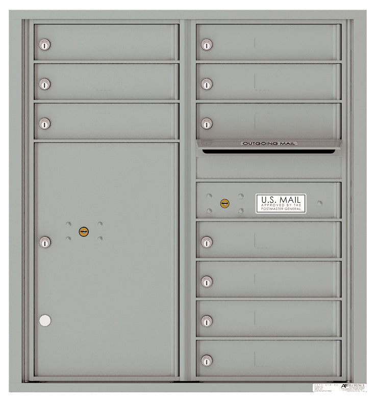 10 Tenant Doors with 1 Parcel Locker and Outgoing Mail Compartment - 4C ...