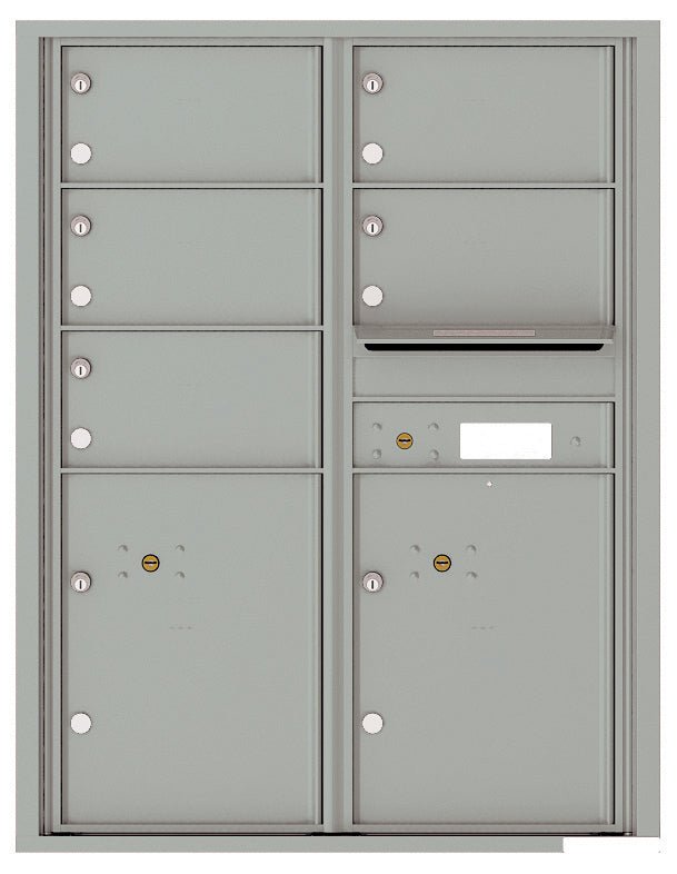 5 Oversized Tenant Doors with 2 Parcel Lockers and Outgoing Mail ...