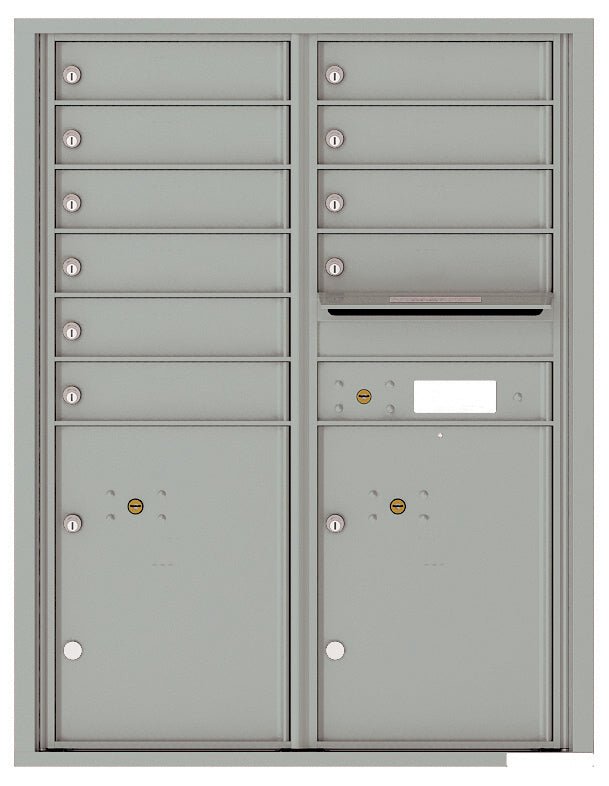 10 Tenant Doors with 2 Parcel Lockers and Outgoing Mail Compartment ...