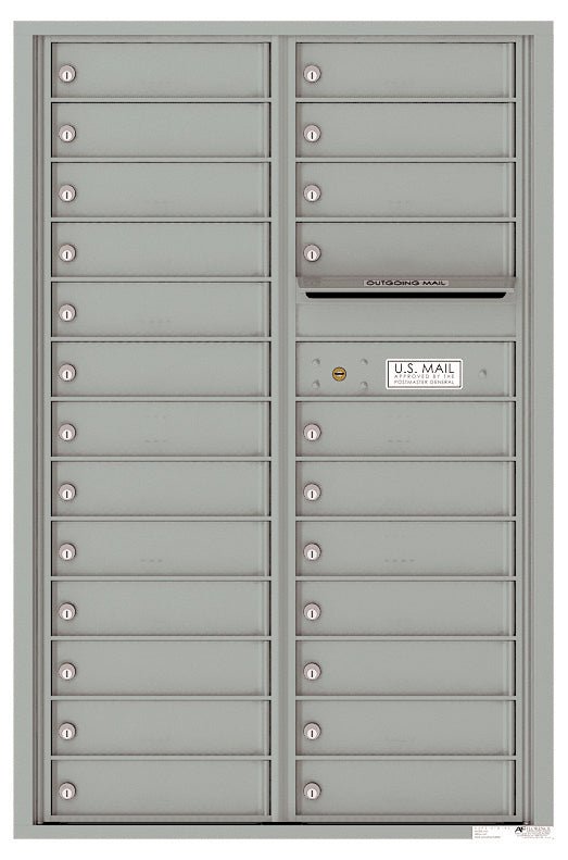 24 Tenant Doors and Outgoing Mail Compartment - 4C Wall Mount 13-High ...
