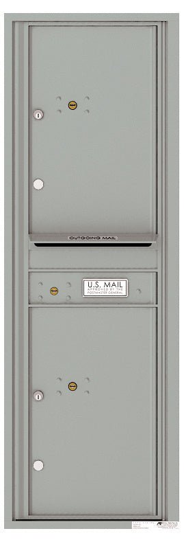 2 Parcel Doors with 1 Outgoing Mail Compartment Unit - 4C Wall Mount 14 ...