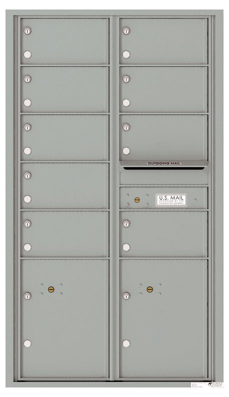 9 Oversized Tenant Doors with 2 Parcel Lockers and Outgoing Mail ...