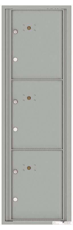 3 Parcel Doors Unit - 4C Wall Mount 15-High - 4C15S-3P