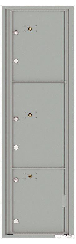 3 Parcel Doors Unit - 4C Wall Mount Max Height - 4C16S-3P