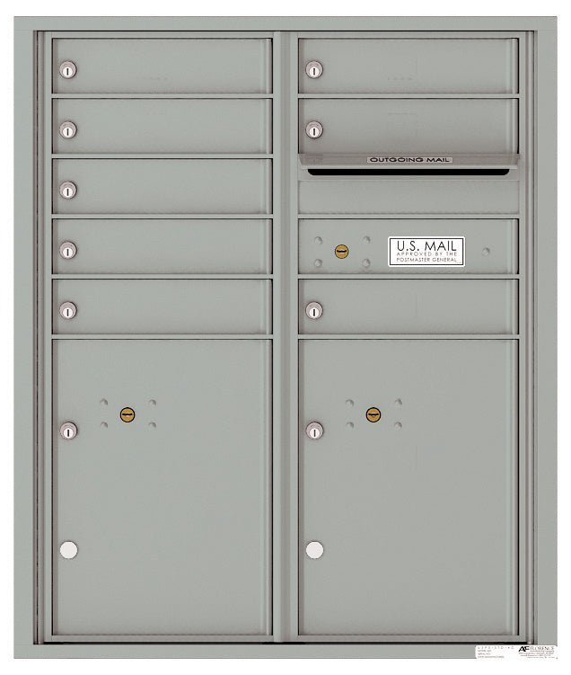 8 Tenant Doors with 2 Parcel Lockers and Outgoing Mail Compartment - 4C ...